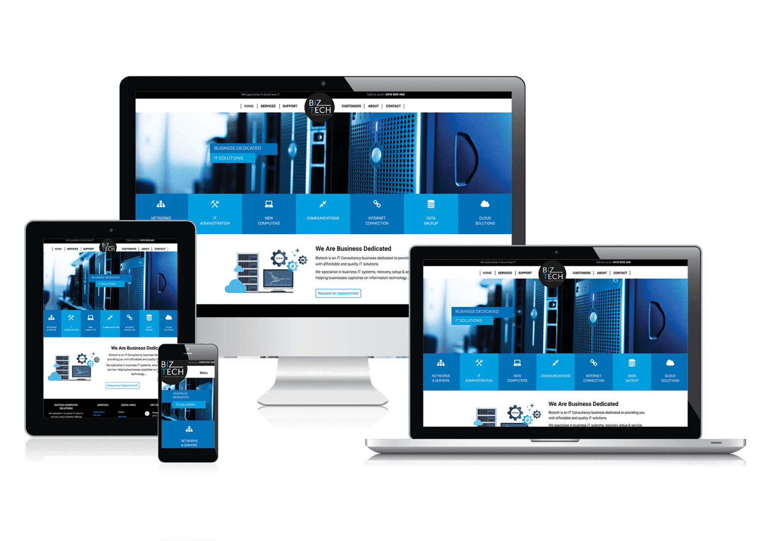 Biztech Computer Solutions Website Rebuild - DeCODE Digital